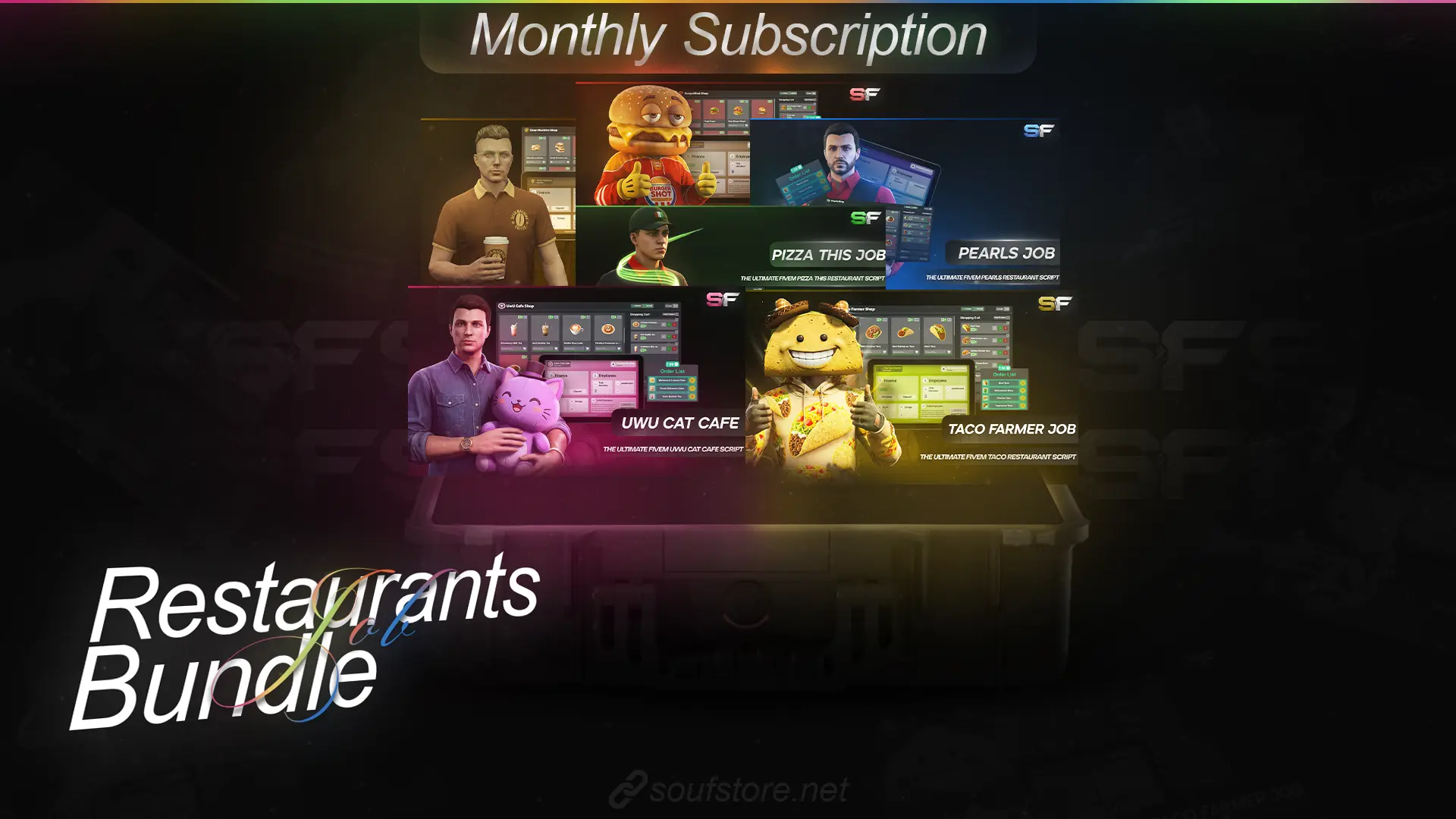 FiveM Restaurants Job Bundle – Monthly Subscription (1 Month) for ...